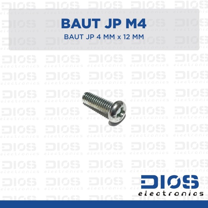 Jual Baut JP 4 mm x 12 mm / M4 / Bolt (min 20 pcs) | Shopee Indonesia