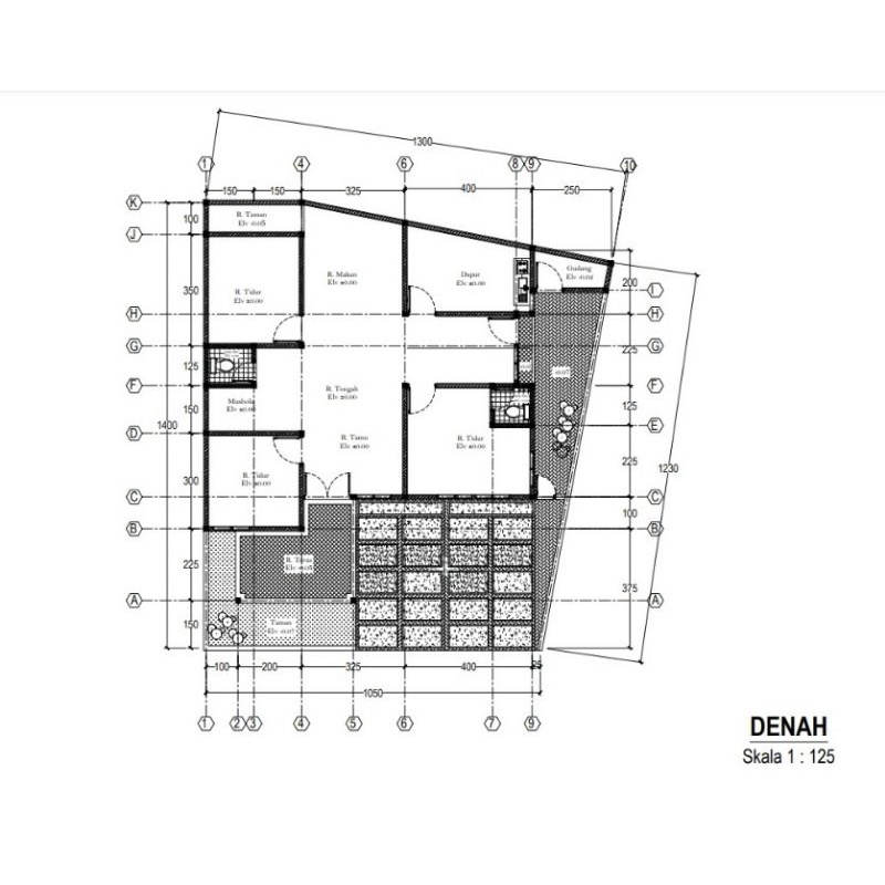 Jual DENAH RUMAH/BANGUNAN 2D Standard tukang SNI | Shopee Indonesia