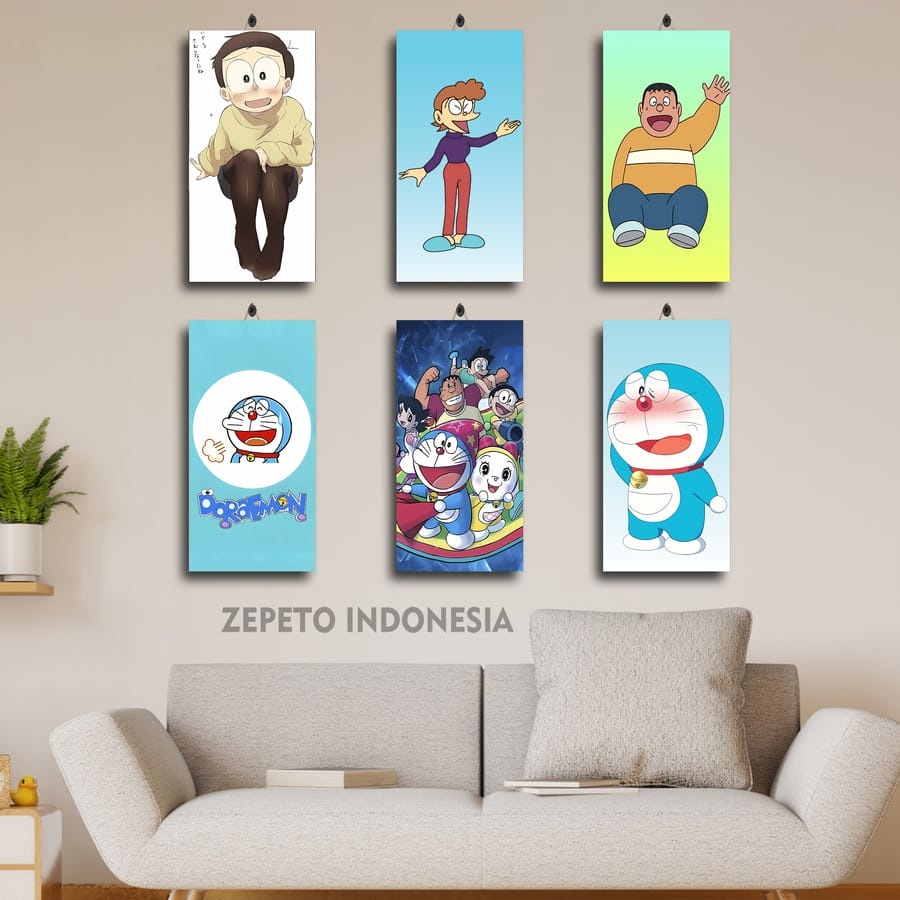 Jual 61-80 POSTER CARTOON DORAEMON AESTHETIC 15X30 MBHF5/70MOX/ POSTER ...