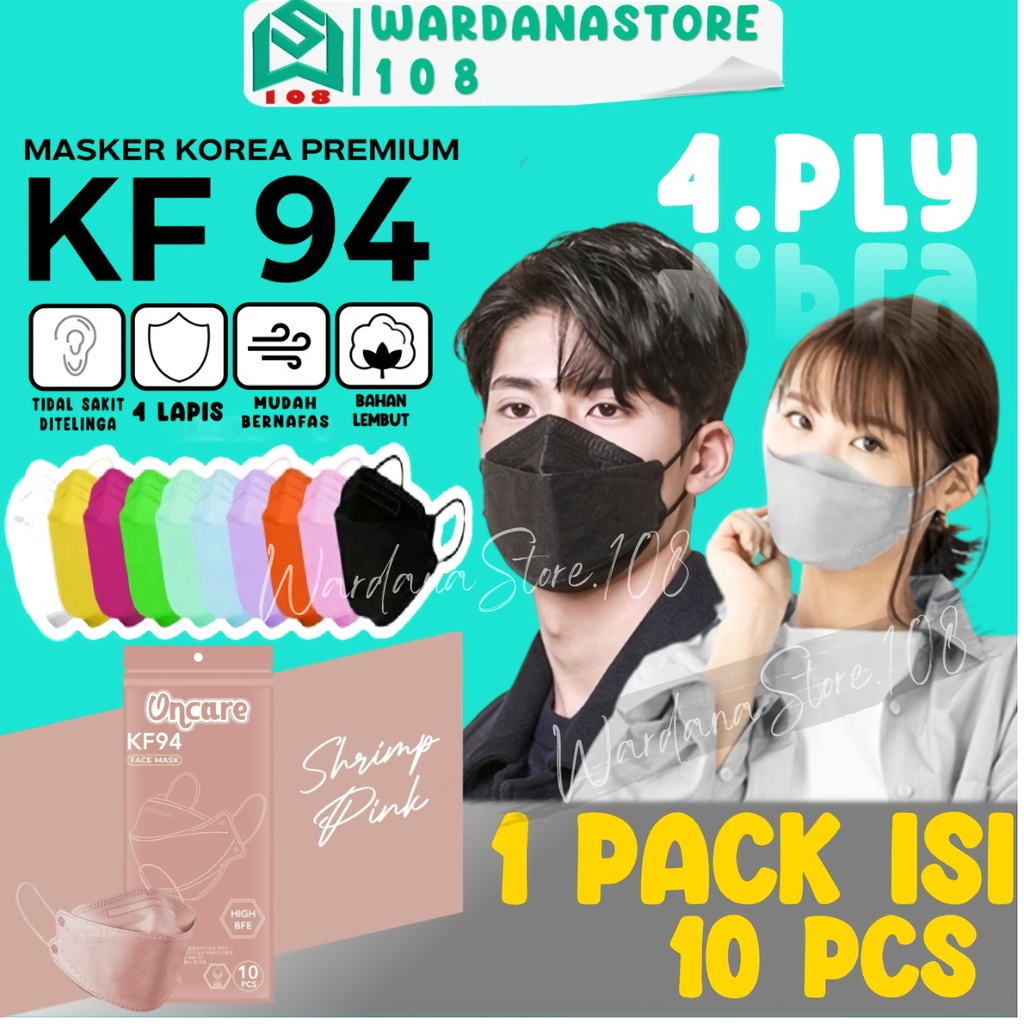 Jual MASKER KF94 KOREA WARNA WARNI 1PACK ISI 10PCS WARNA TERBARU PEACH ...