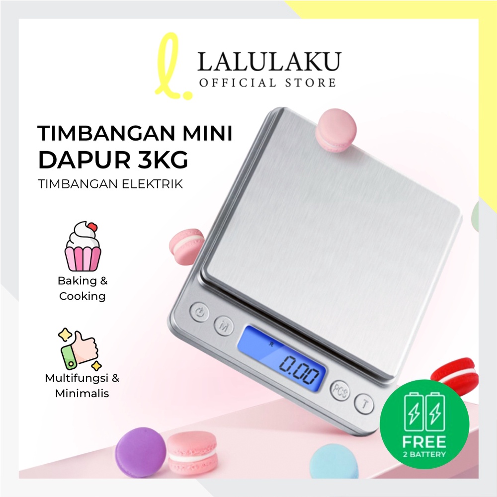 Jual Timbangan Mini Digital Kopi Emas Bumbu Dapur / Scale 3KG 0,1 ...