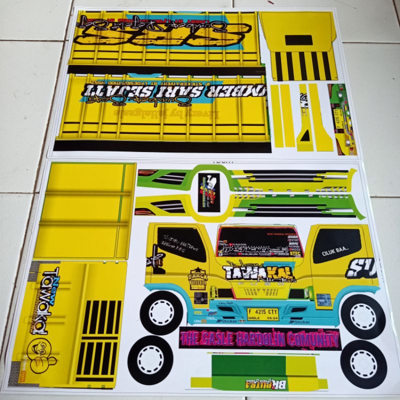 Jual STIKER MOBILAN MINIATUR TRUK OLENG | Shopee Indonesia