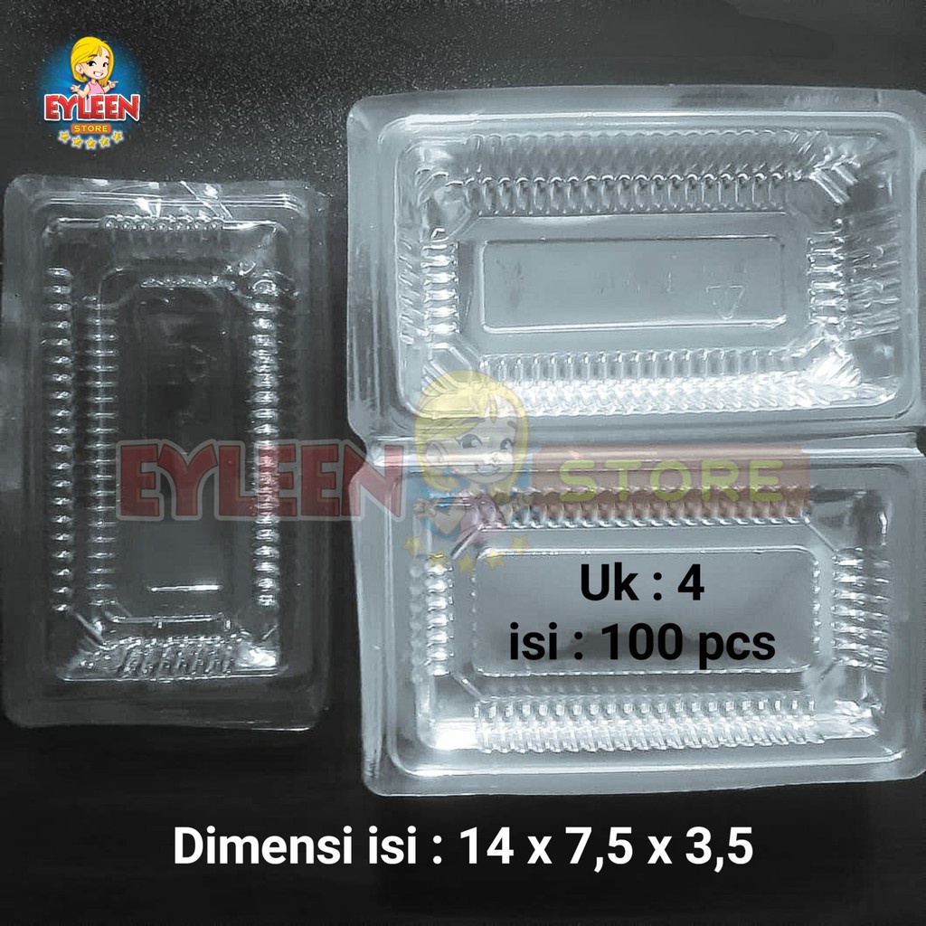 Jual Mika Plastik Kue Uk 4 | Mika Bening Kue isi 100 | Shopee Indonesia