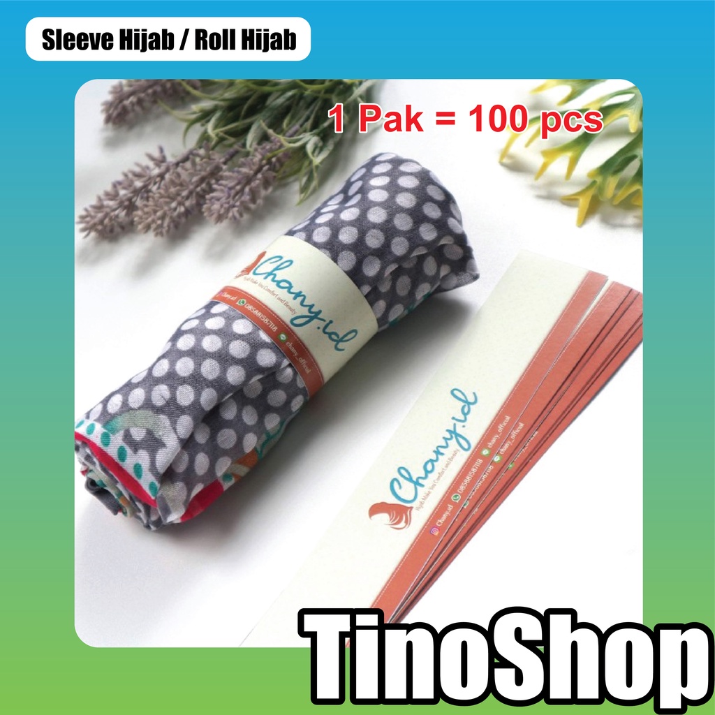 Jual Cetak Roll Hijab / Sleeve Hijab / Label produk Hijab | Shopee ...