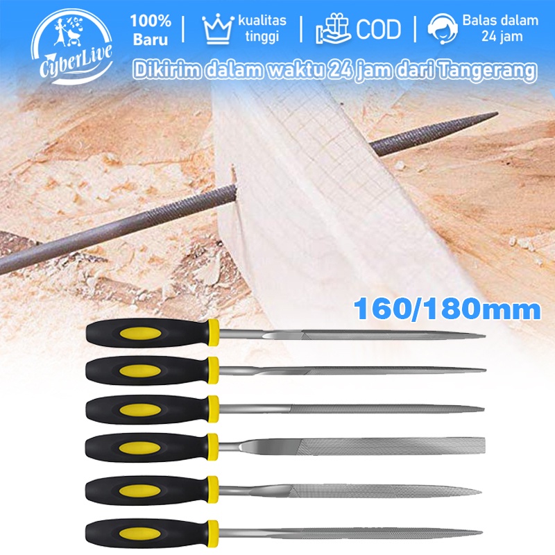 Jual 6pcs Alat Kikir Besi Setengah Bulat 160mm 180mm Half Round Fitter ...