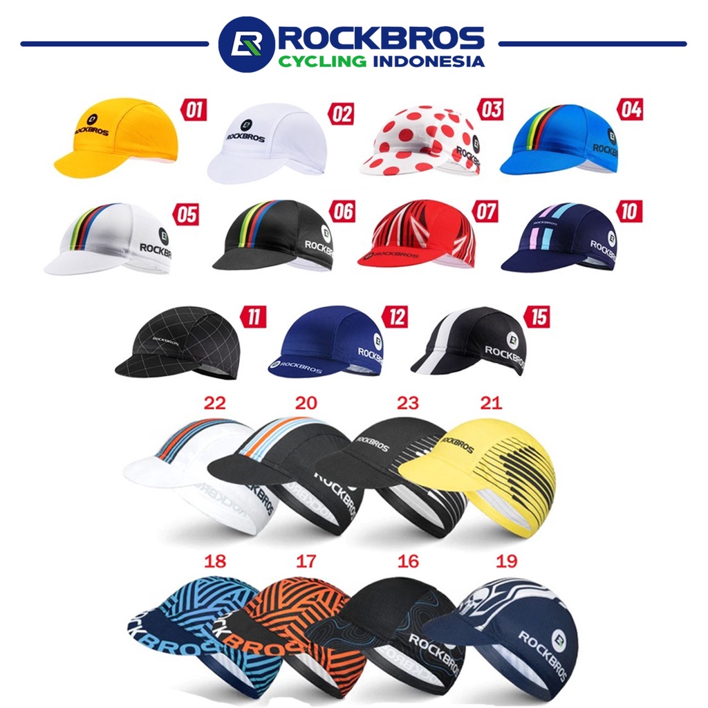 Jual ROCKBROS Topi Sepeda Bicycle Cap Breathable and Dry Fit Cycling ...