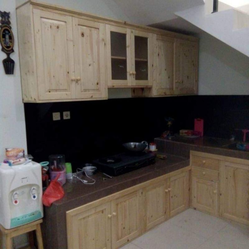 Jual kitchen set minimalis modern lemari dapur kitchen set kayu jati ...