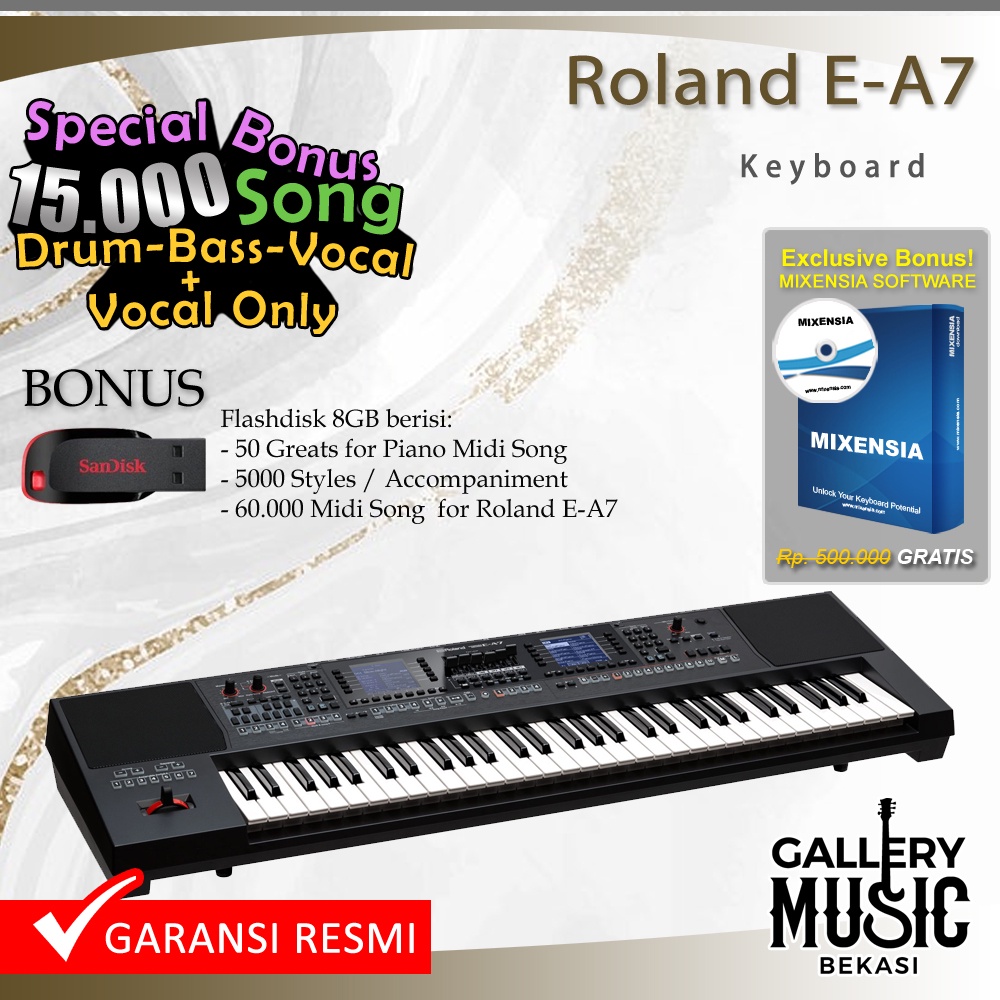 Jual Roland E A7 Expandable Arranger Keyboard /EA7/EA 7 Garansi Resmi | Shopee Indonesia