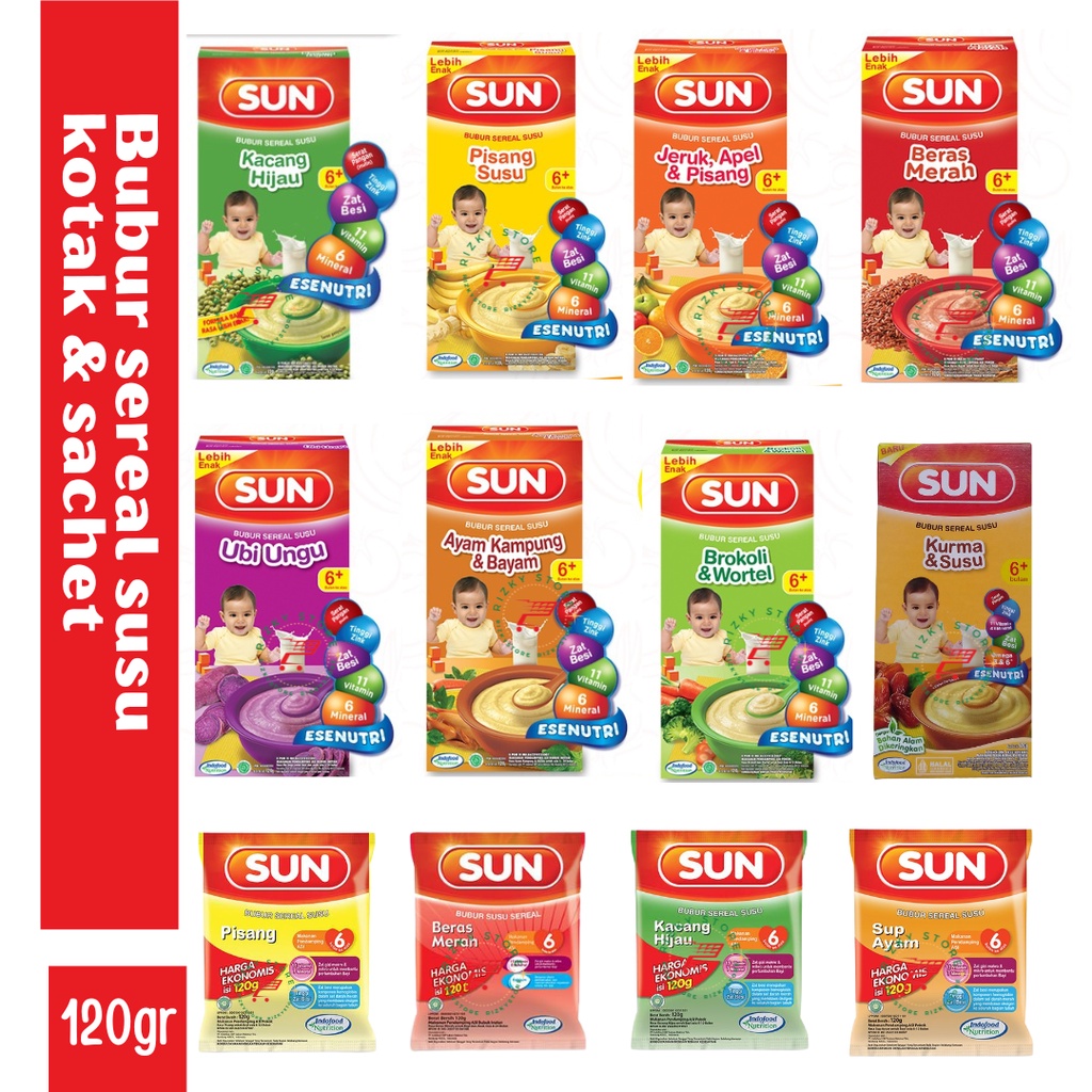 Jual Sun Bubur Bayi 0-6 Bulan Terlengkap & Harga Terbaru Juni 2026 ...