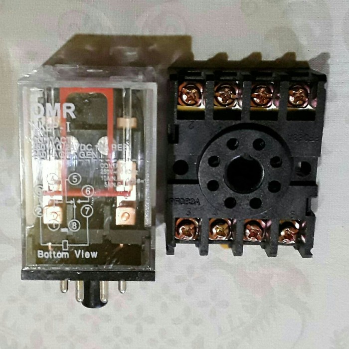 Jual Relay Omron Original MK2P - I input: 220V Ac (100 ORI) + socket | Shopee Indonesia