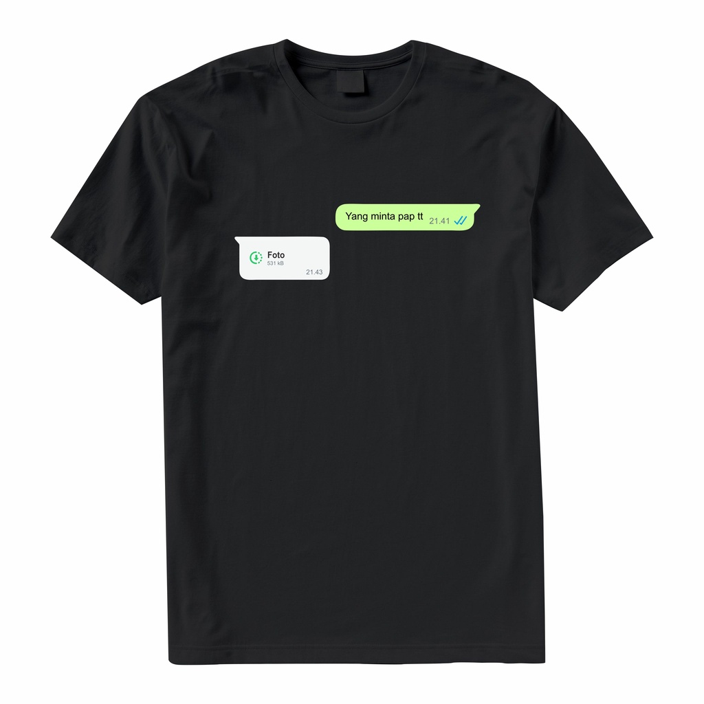Jual kaos chat lucu minta pap tt | Shopee Indonesia