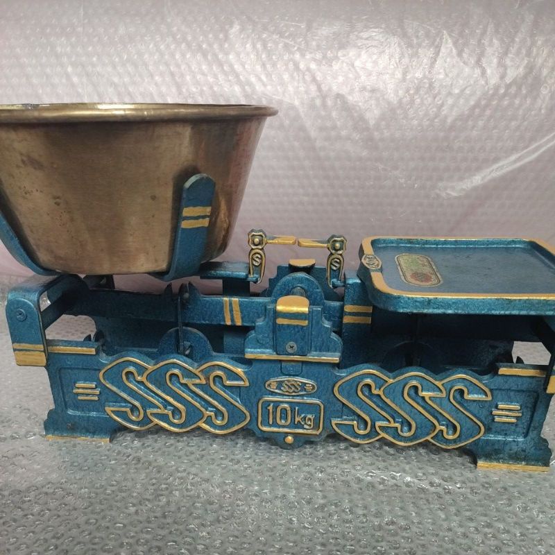Jual timbangan bebek merk SSS dan RAJA 10 kg model lama set bandul ...