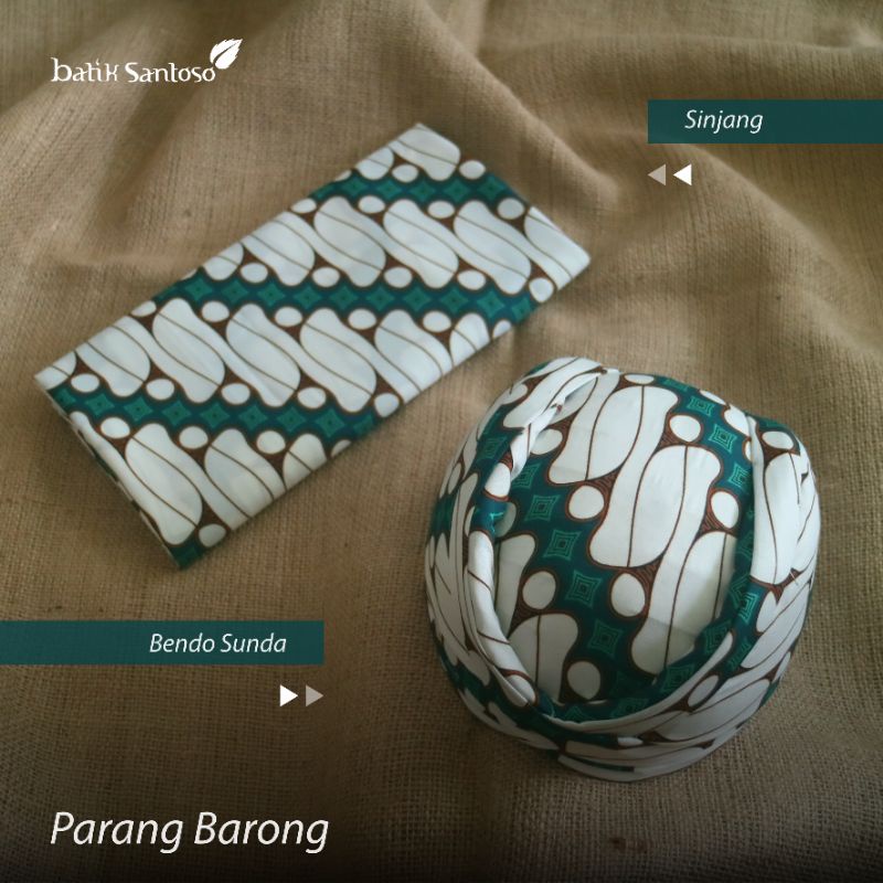 Jual Batik Santoso Parang Barong - Bendo Sunda dan Sinjang | Shopee ...
