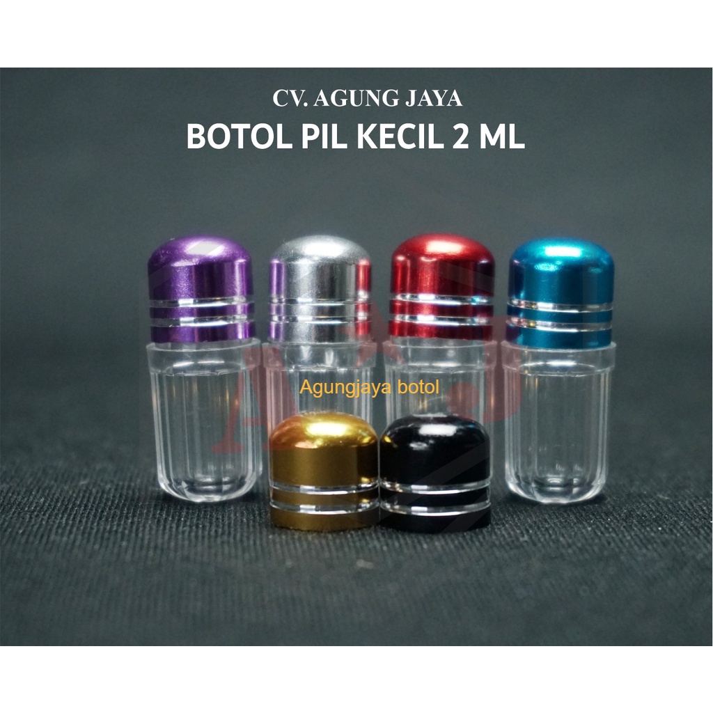 Jual Botol Small Pill 2 Ml Clear / Botol Kaca / Botol Obat / Botol Obat ...