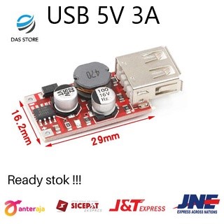 Jual Stepdown USB 5V 3A modul DC TO DC CONVERTER untuk menurunkan ...