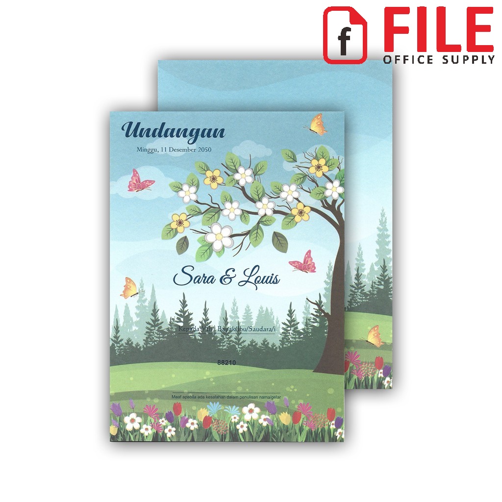 Jual Blangko Undangan Pernikahan Kosong Murah ERBA 88210 | Shopee Indonesia