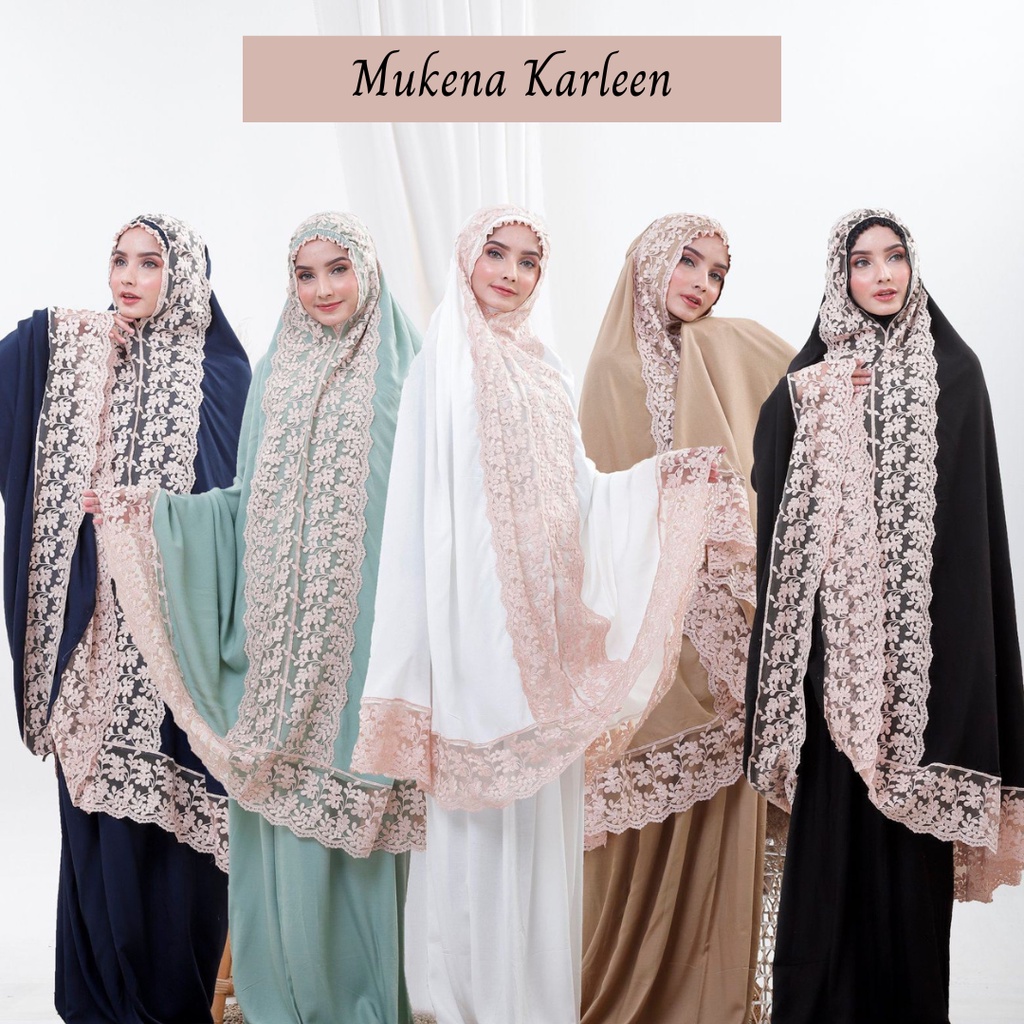 Jual Leesy.id - Mukena Dewasa Lace Mikro Karleen Series | Shopee Indonesia