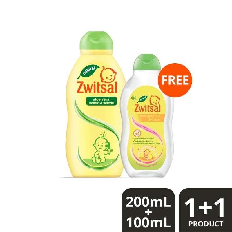 Jual ZWITSAL HAIR LOTION 200 ml (BONUS MINYAK TELON 100 ml) | Shopee ...