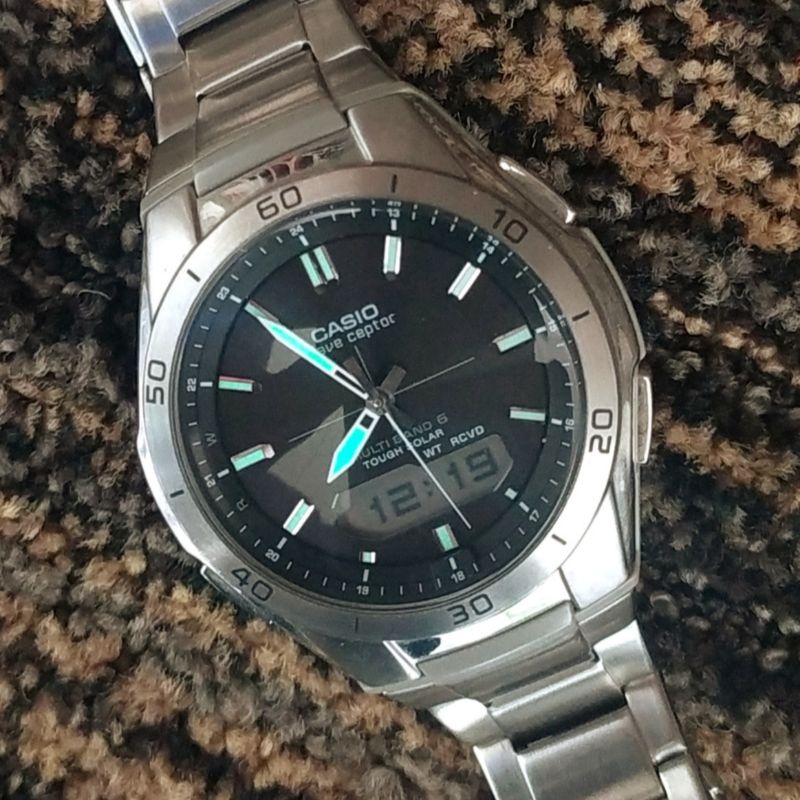 Jual CASIO WAVE CEPTOR WVA-M640D-1A ANALOG - DIGITAL TOUGH SOLAR ...