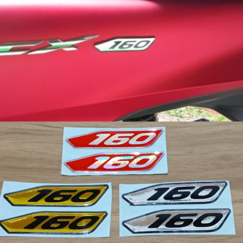 Jual Emblem 160 3D sepasang sticker timbul 160 vario pcx | Shopee Indonesia
