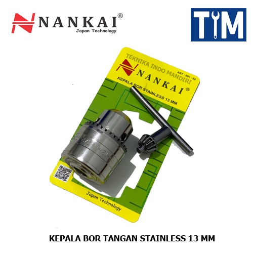 Jual NANKAI Kepala Bor Tangan Stainless 13 MM / Kepala Mesin Bor ...
