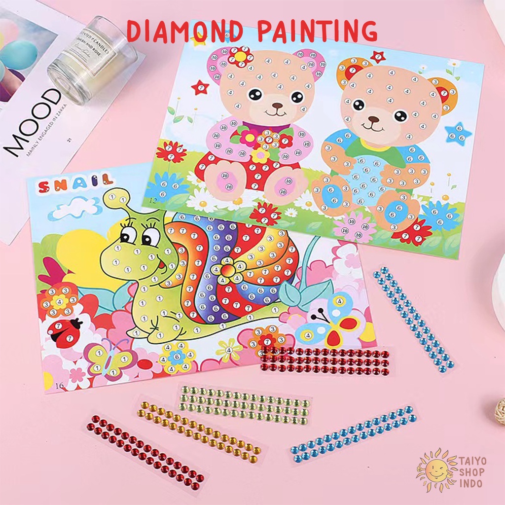 Jual TAIYO Diamond Painting Sticker DIY Stiker Manik Edukasi Craft ...