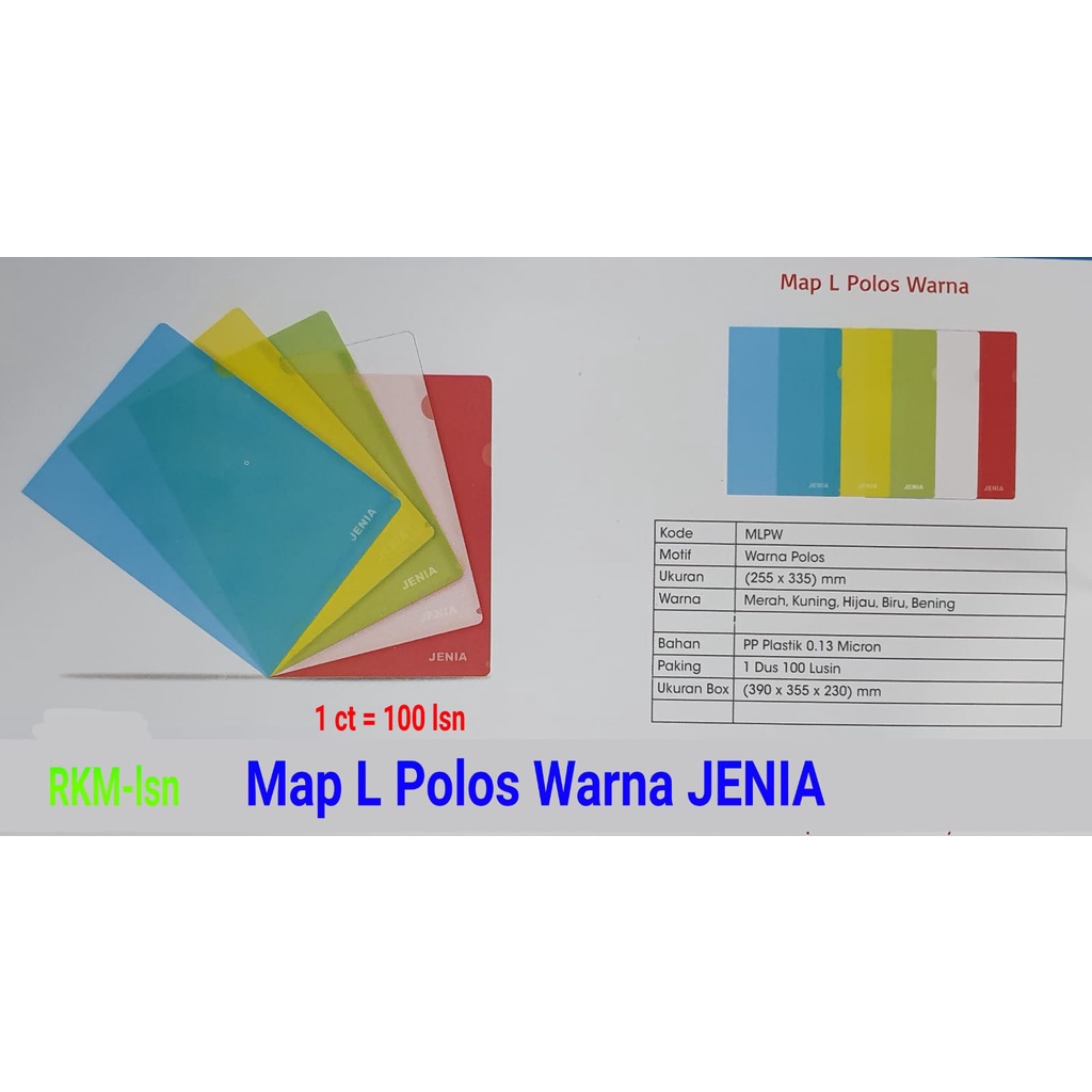 Jual 12PCS MAP L SIZE FOLIO MEREK JENIA | Shopee Indonesia