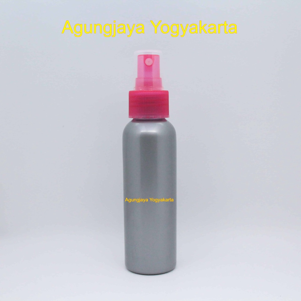 Jual Botol 100 ml Silver Spray BR / Botol Silver / Botol Kosmetik / Botol Parfum / Boston Round ...