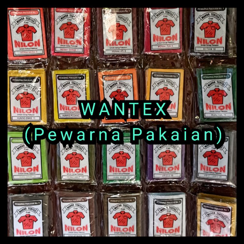 Jual WANTEX/ WENTER/ PEWARNA PAKAIAN MERK NILON | Shopee Indonesia