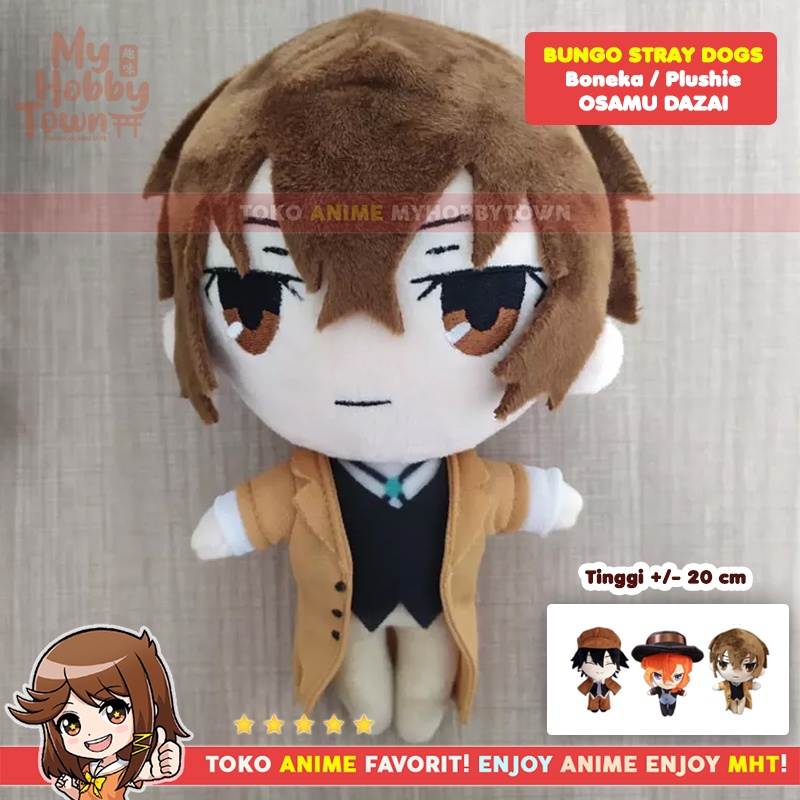 Jual Boneka Karakter Anime Bungou Stray Dogs Osamu Dazai Plushie Doll ...