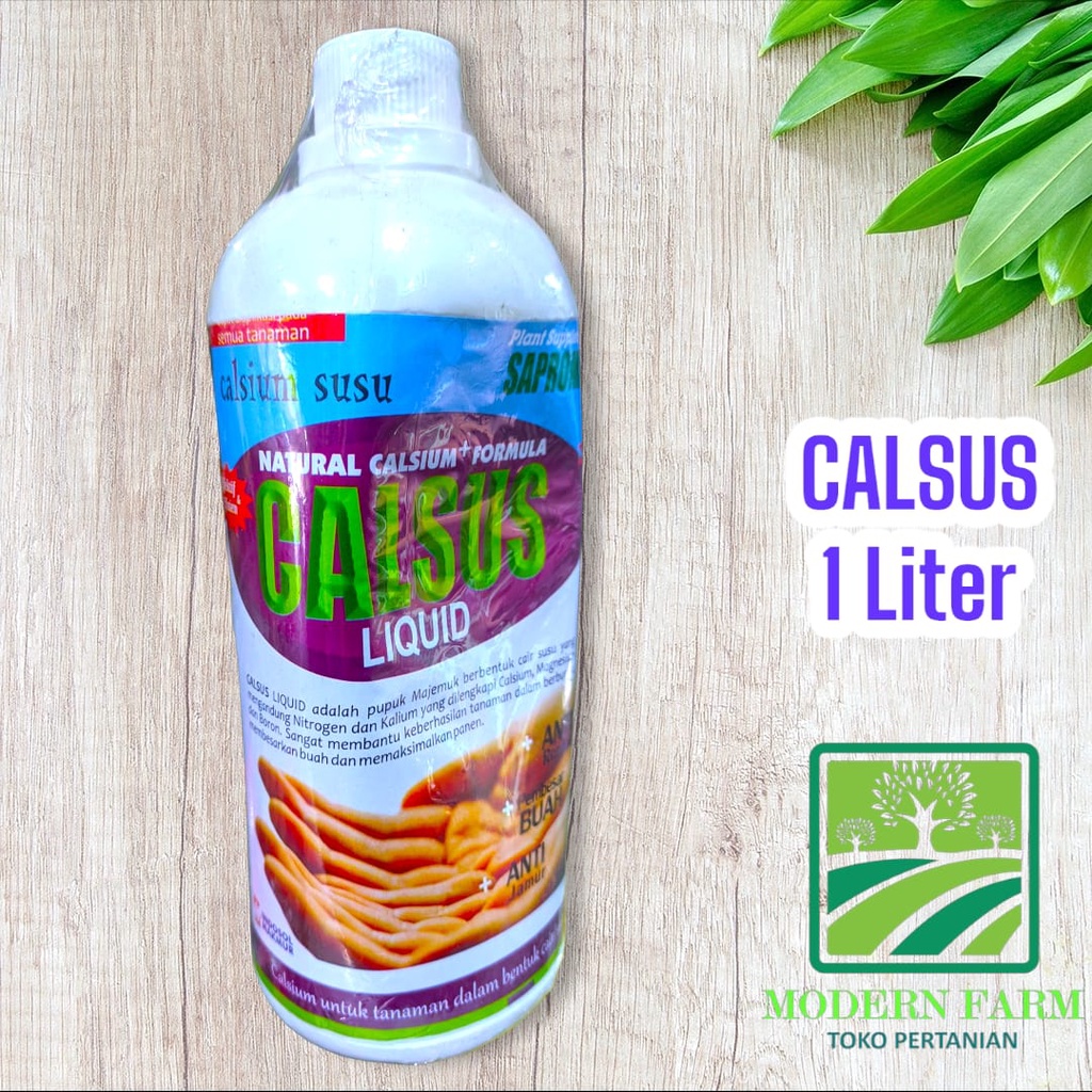 Jual Pupuk Natural Calsium plus Formula CALSUS Liquid isi 1 liter ...