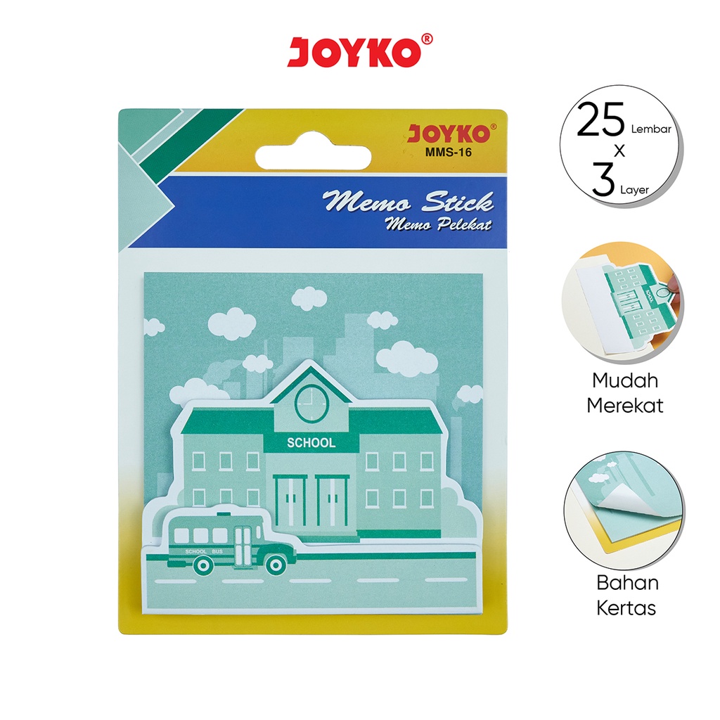Jual Memo Stick Kertas Memo Tempel Sticky Note Joyko MMS-16 | Shopee ...