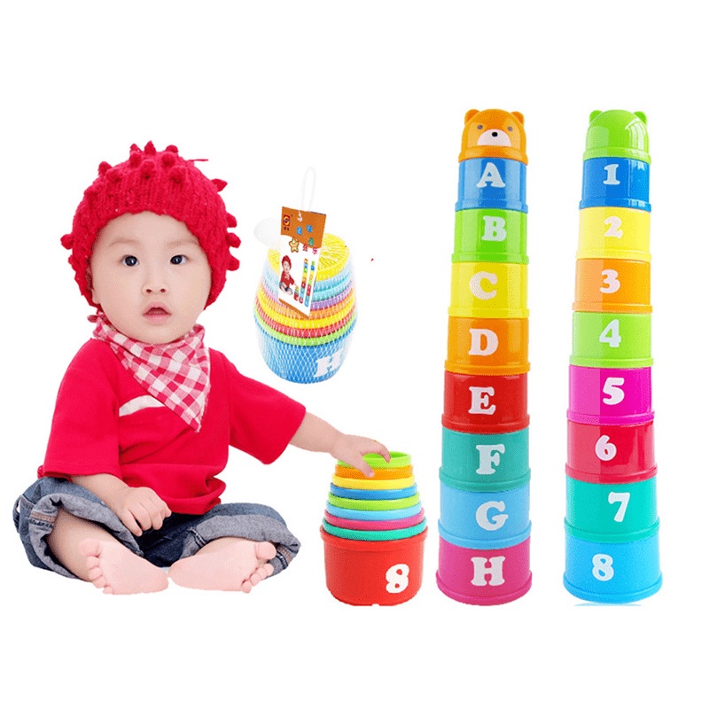 Jual MAINAN ANAK SUSUN GELAS WARNA WARNI / MAINAN EDUKASI ANAK YE 6 ...