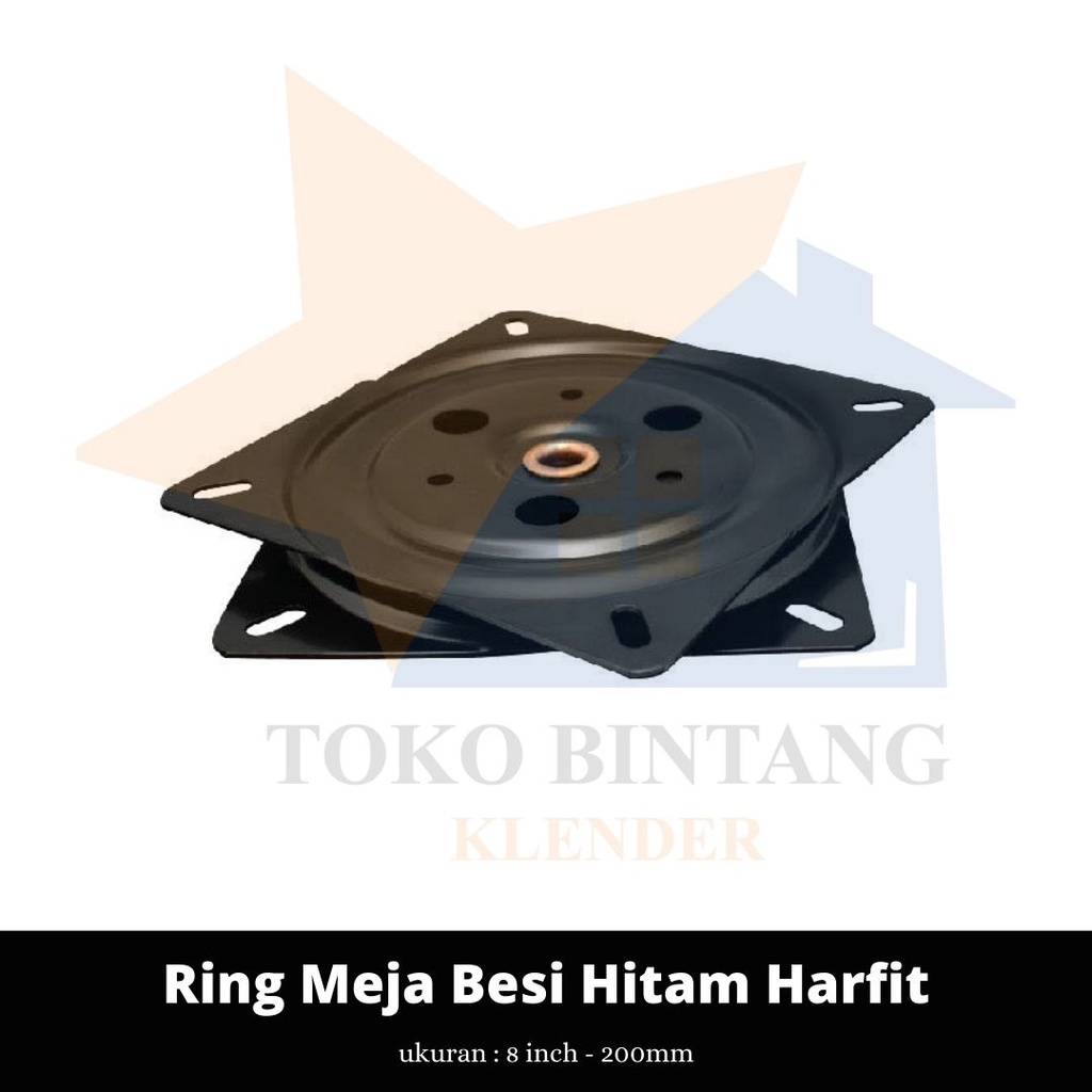 Jual Ring Meja Besi Hitam Harfit 8inch-200mm | Shopee Indonesia