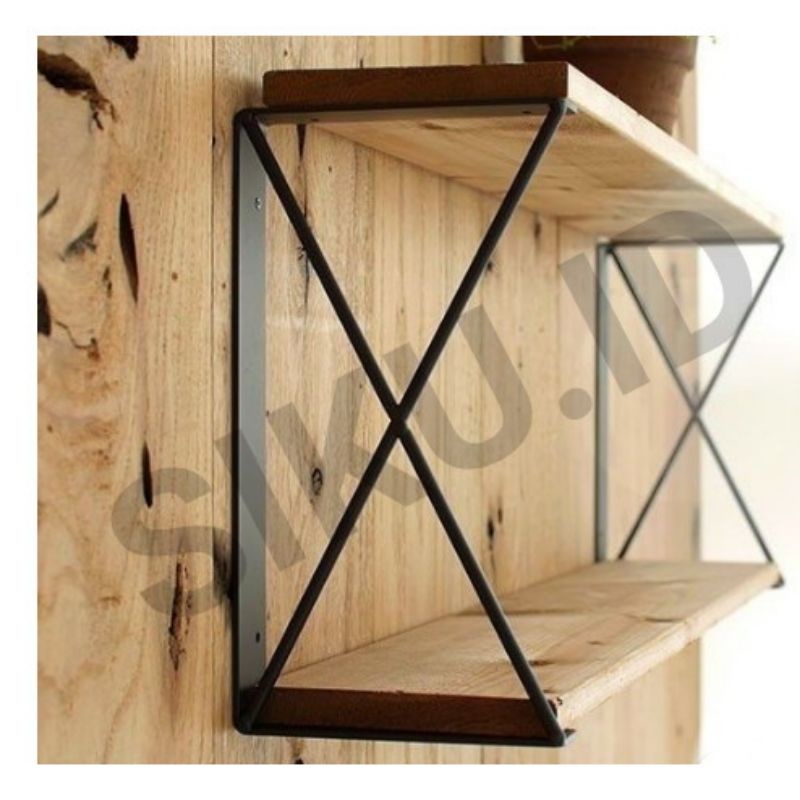 Jual bracket ambalan papan / besi siku ambalan / penahan papan | Shopee ...