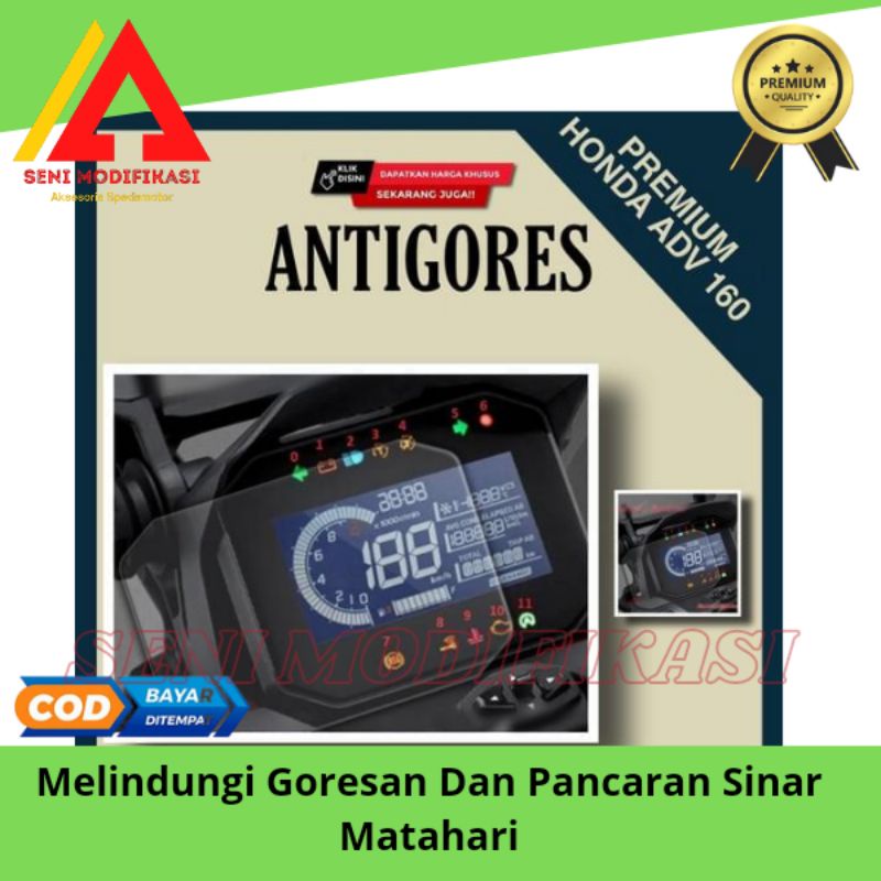 Jual Stiker antigores spidometer ADV 160 Transparan | Shopee Indonesia