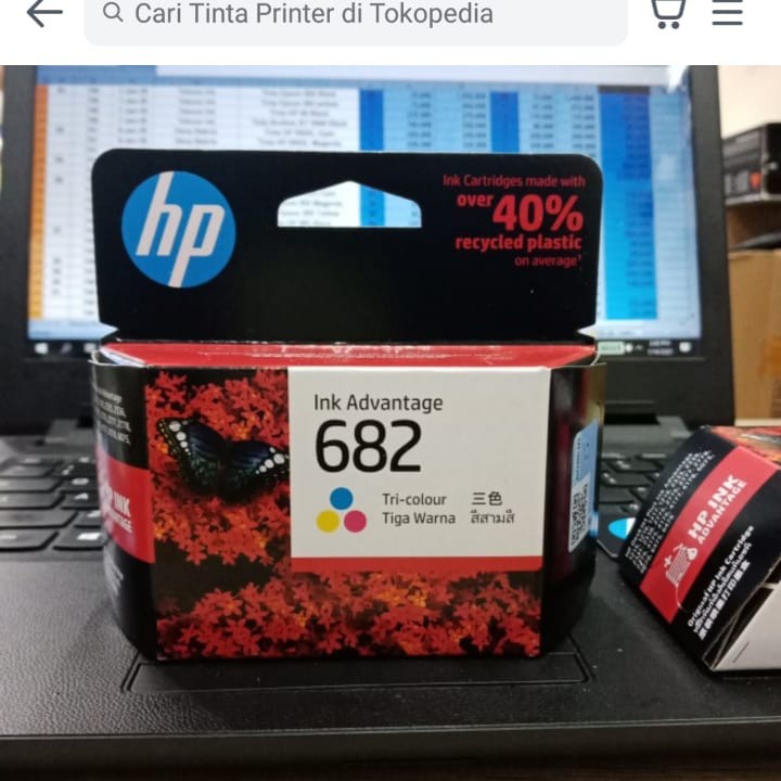 Jual TINTA HP 682 COLOR ORIGINAL | Shopee Indonesia