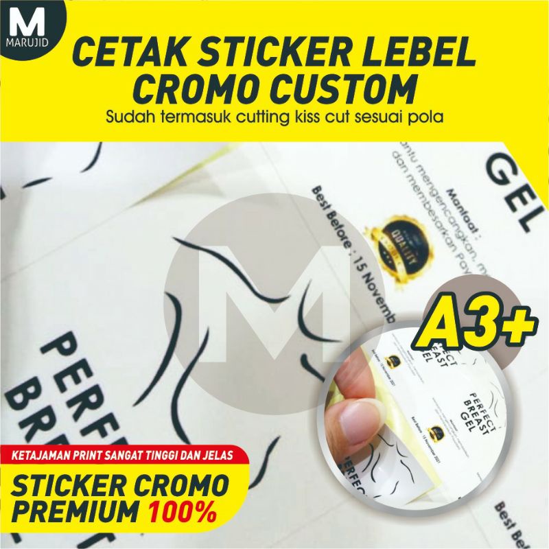 Jual STIKER CROMO A3+ PRINT CUT | Shopee Indonesia