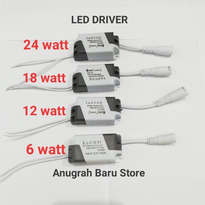 Jual Led Driver lampu downlight panel 6 watt 12 watt 18 watt 24 watt ...