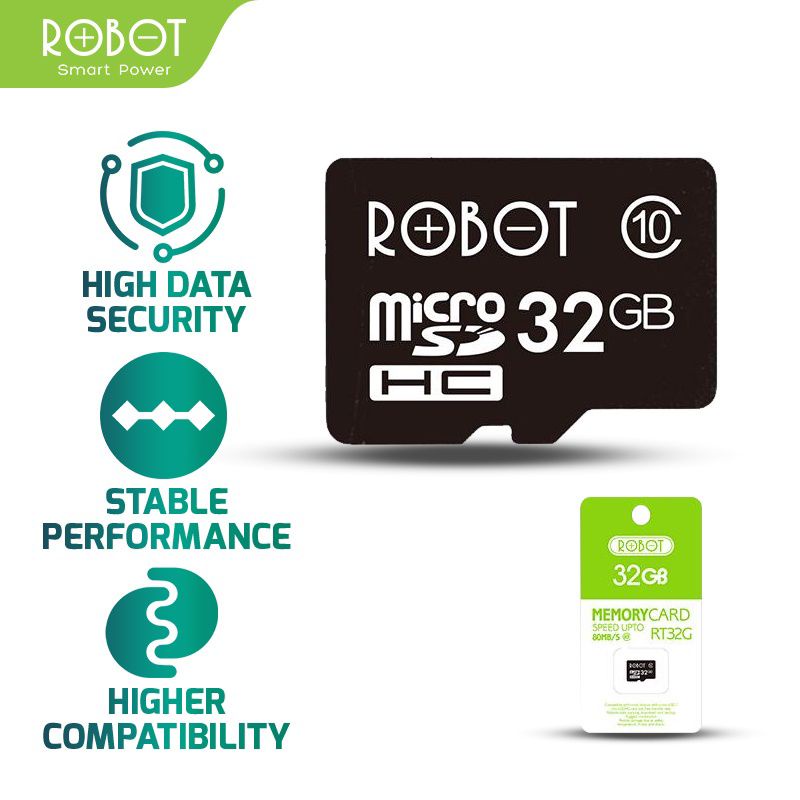 Jual KARTU MEMORI HP MICRO SD ROBOT 4GB 8GB 16GB 32GB MEMORY CARD ROBOT ...