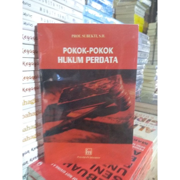 Jual Buku Pokok Pokok Hukum Perdata Prof Subekti Shopee Indonesia 