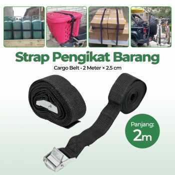 Jual Tali Pengikat Barang di Motor dan Mobil Muatan Cargo Belt 2 Meter ...