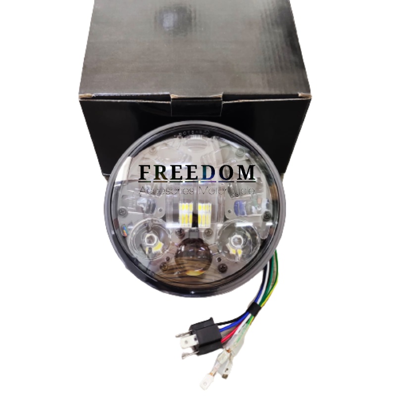 Jual Lampu day maker 5 75 inch 16 led aksesoris sepeda motor | Shopee ...