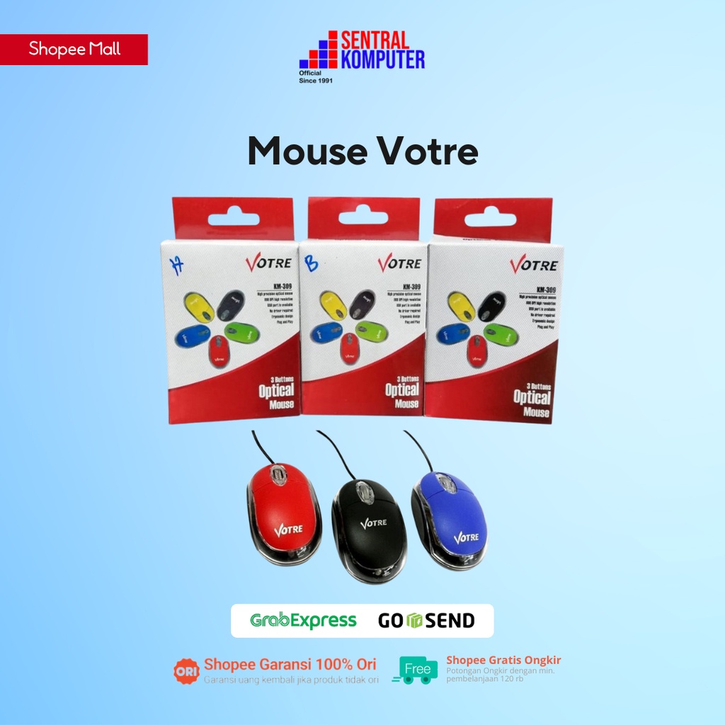 Jual Mouse Votre / Mouse Optical / Mouse Murah | Shopee Indonesia