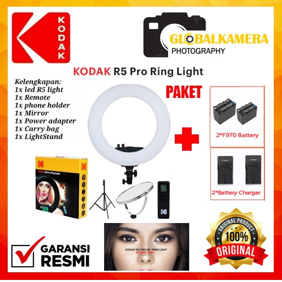 Jual Kodak R5 Pro 18" Ring Light LED with LCD Display | Shopee Indonesia