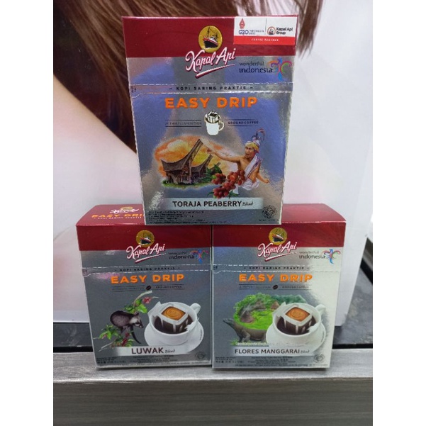 Jual Kapal Api Easy Drip Flores manggarai , Luwak blend , toraja ...