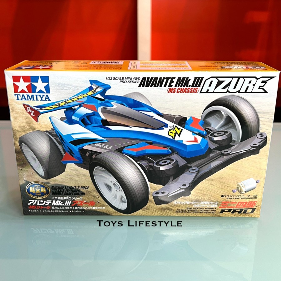 Jual Mainan Rakit Mobil Tamiya Mini 4WD - Avante MK III Azure (ORIGINAL ...