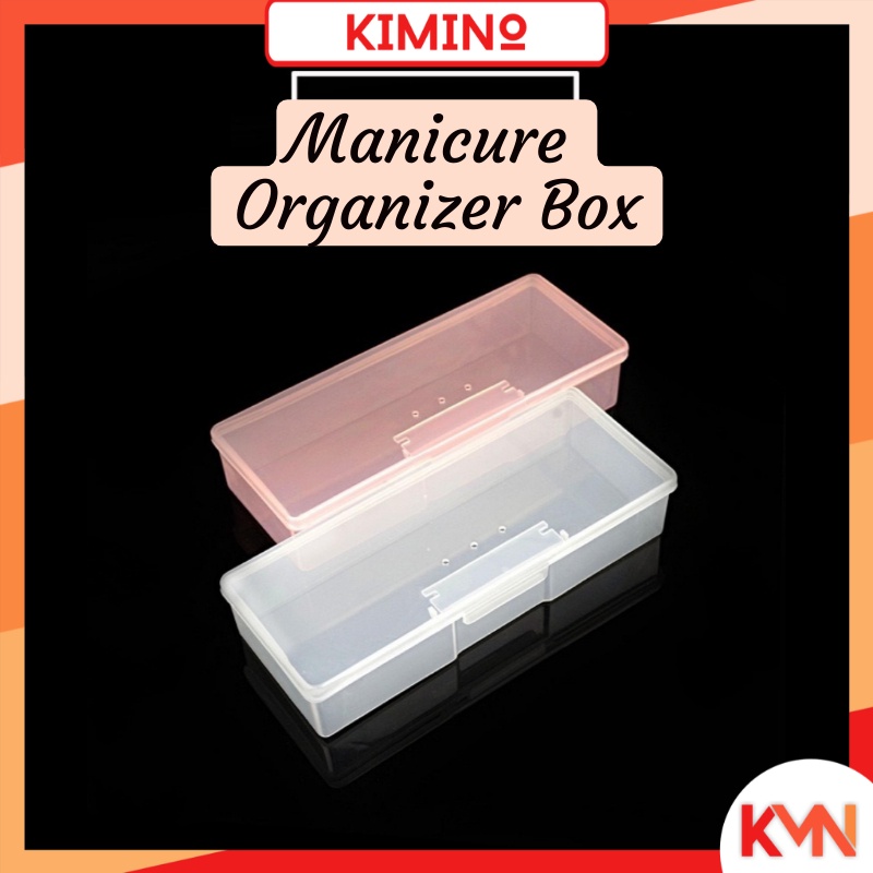 Jual KMN Nail Tool Box Manicure Organizer Box Kotak Wadah Alat Nail Art ...
