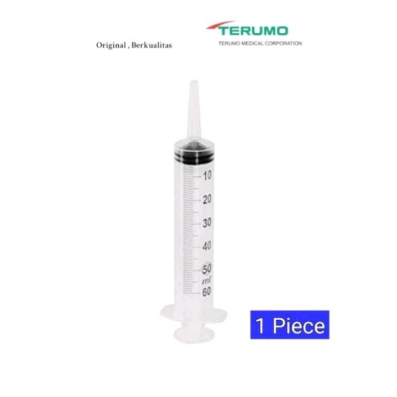 Jual Spuit 60cc Terumo Syringe 60cc Catheter Tip Lobang Tengah 60ml ...