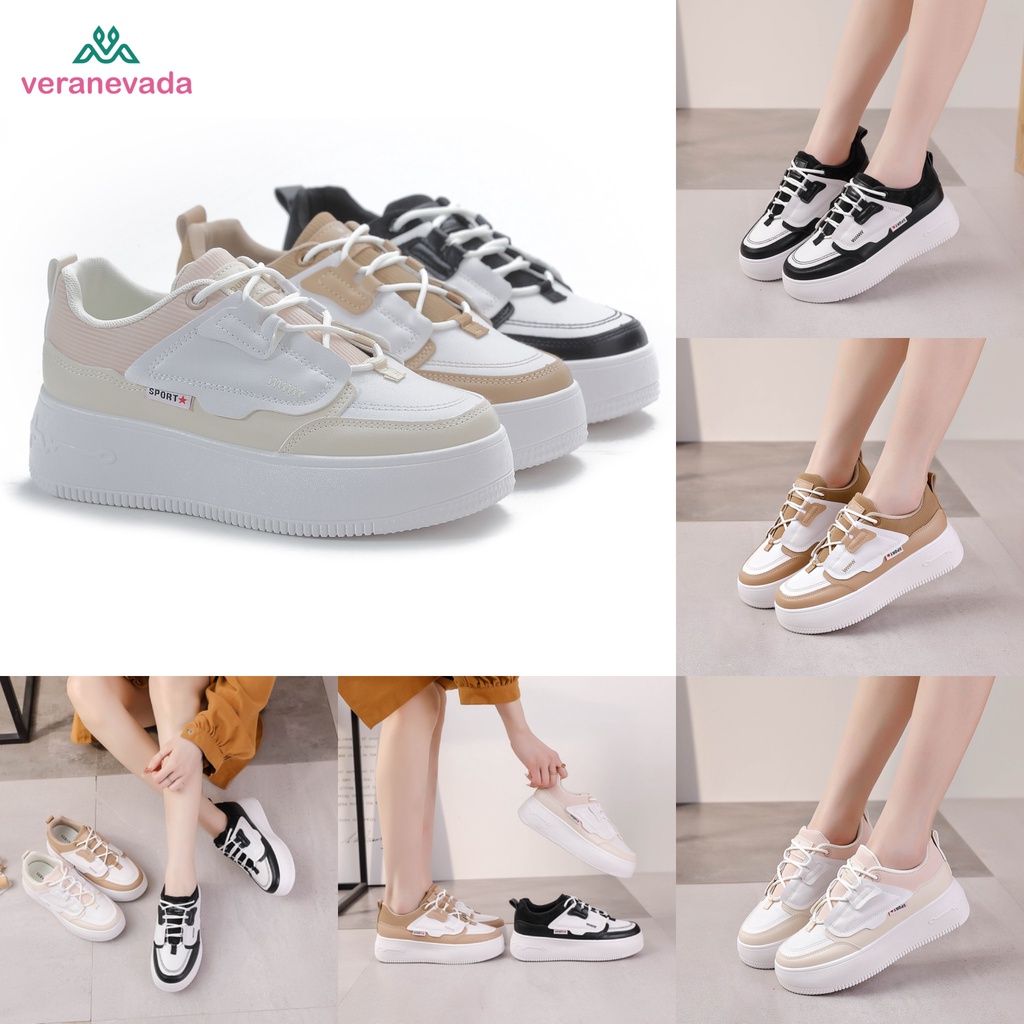 Jual Vera Nevada Sepatu Sneakers Wanita Sport Shoes 2224 | Shopee Indonesia